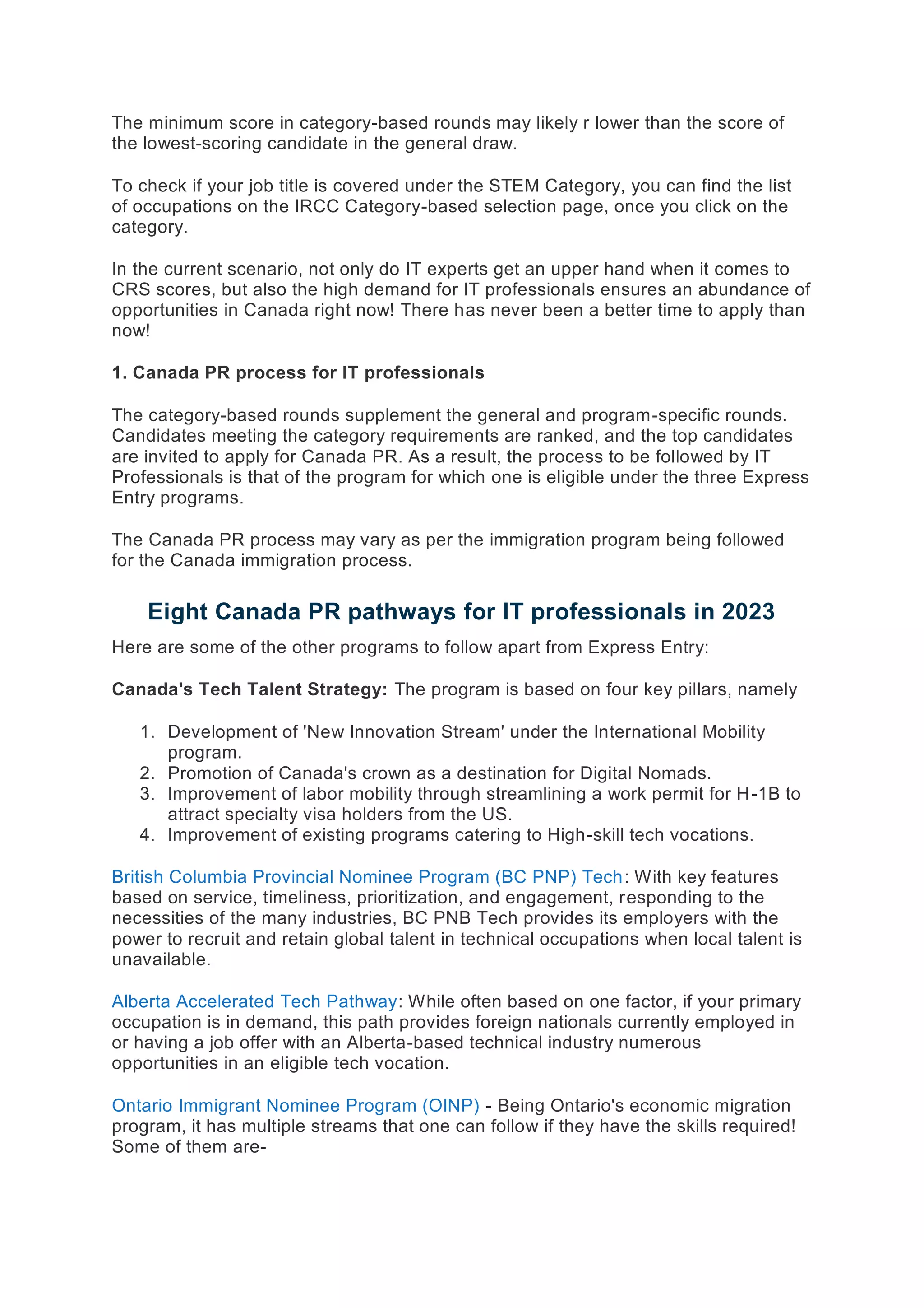 Canada PR for IT Professionals simplified in 2023.pdf