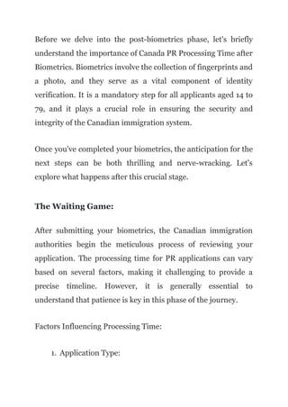 Canada PR Processing Time after Biometrics.pdf