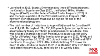 CANADA RELEASES Annual Report on Express Entry.pptx