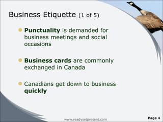 Canada Powerpoint Country | PPT