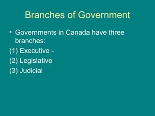 Canada's federal system | PPT