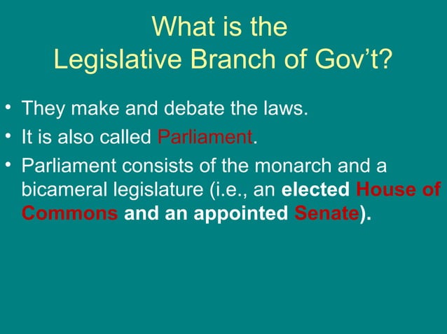 Canada's federal system | PPT | Law