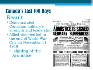 Canada’s last 100 days | PPT