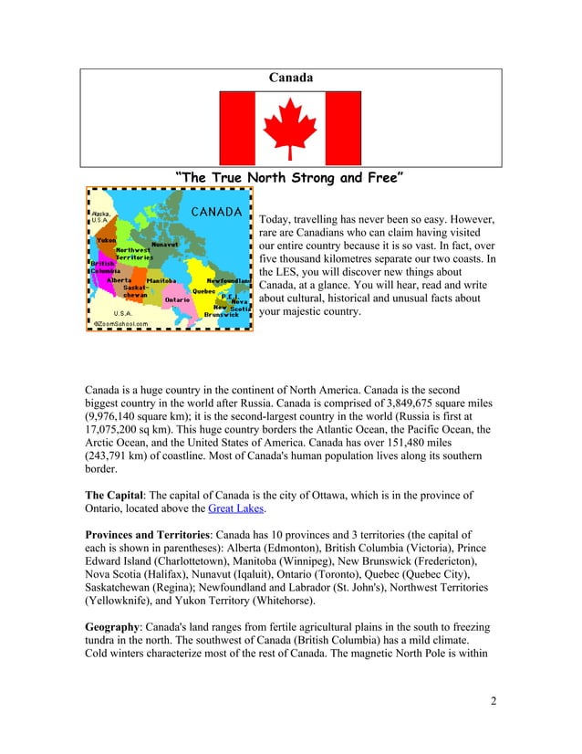 Canada Student Booklet | PDF