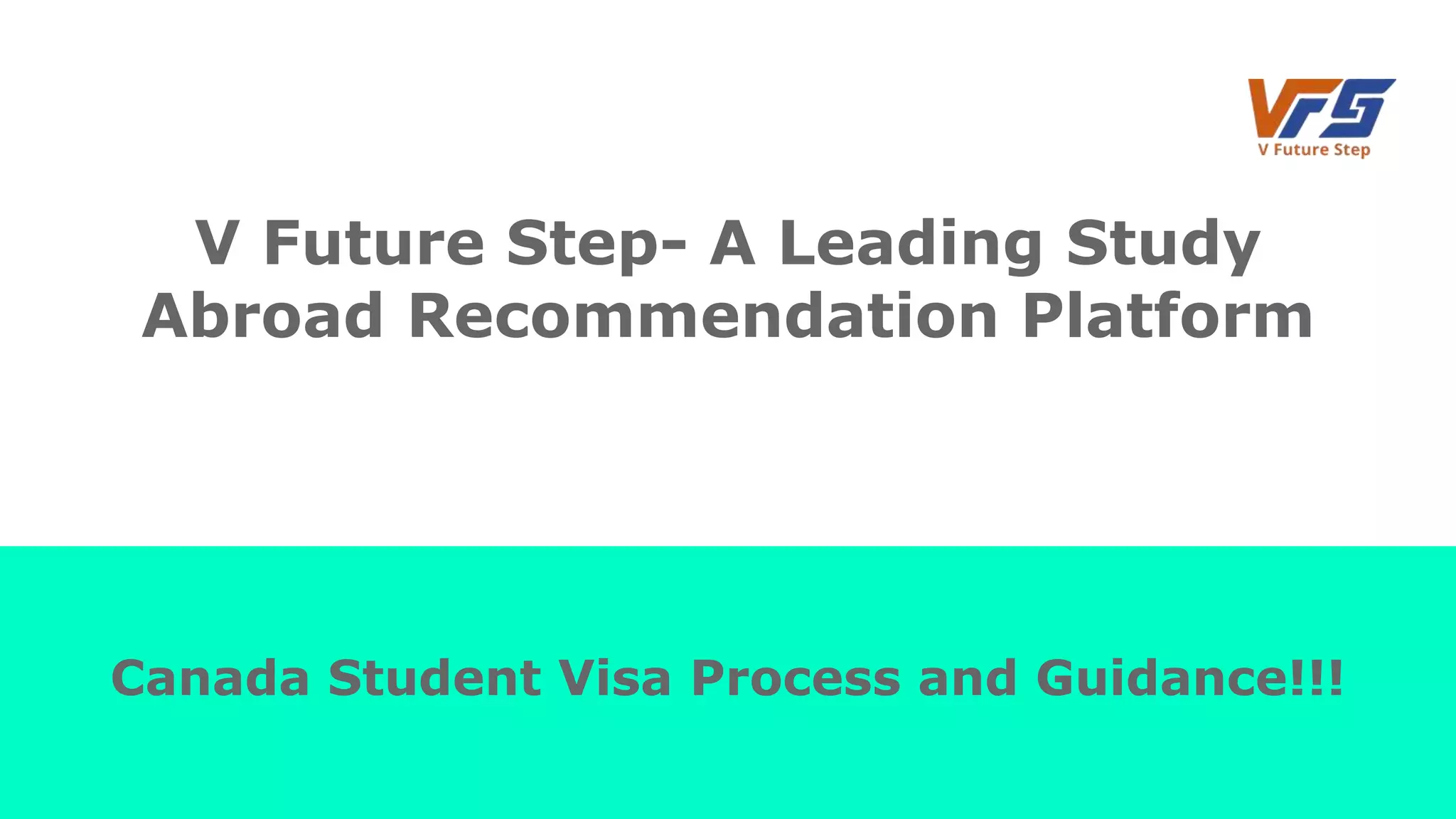 Canada student visa process and guidance | PPTX