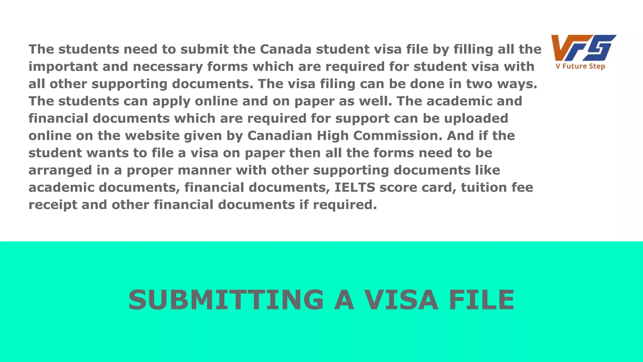 Canada student visa process and guidance | PPTX