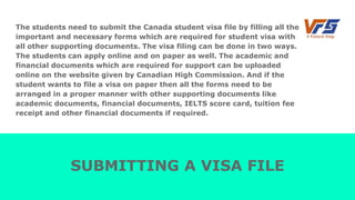 Canada student visa process and guidance | PPTX