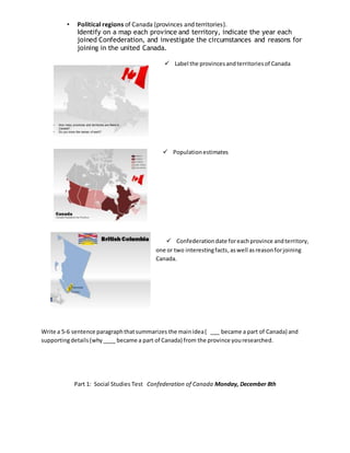 Canada test part 1 | DOCX