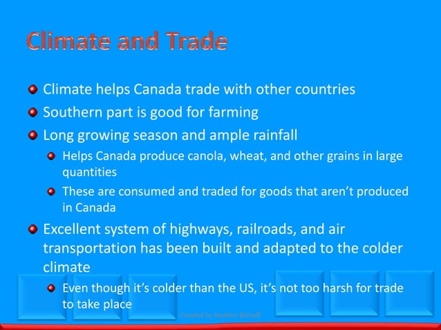 Canada where people live and how they trade | PPT