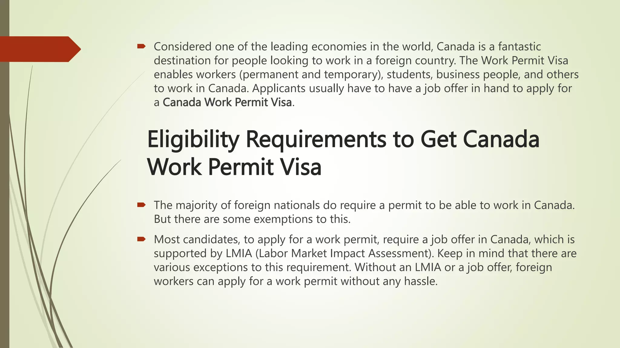 Canada Work Permit Visa | PPT
