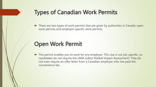 Canada Work Permit Visa | PPT