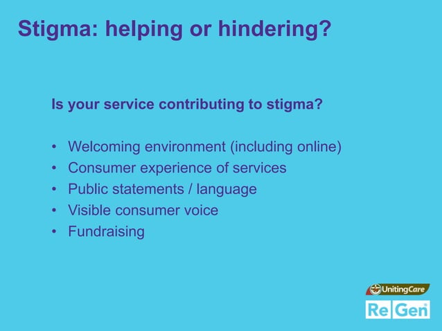 Addressing stigma: AOD Media Watch & sector advocacy | PPTX | Substance ...