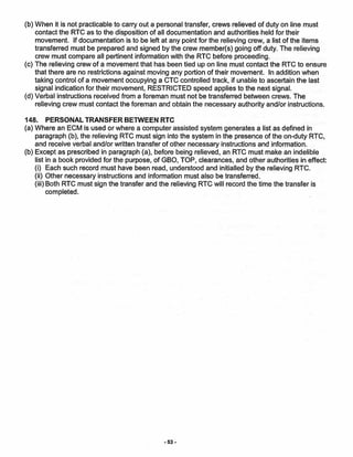 Canadian rail-operating-rules | PDF