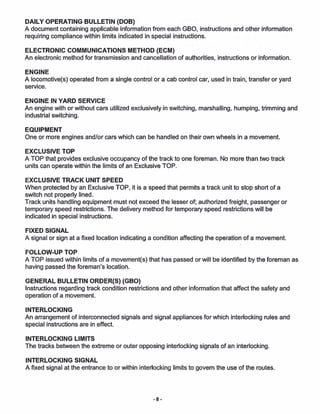 Canadian rail-operating-rules | PDF