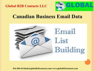 Canadian business email data | PPTX
