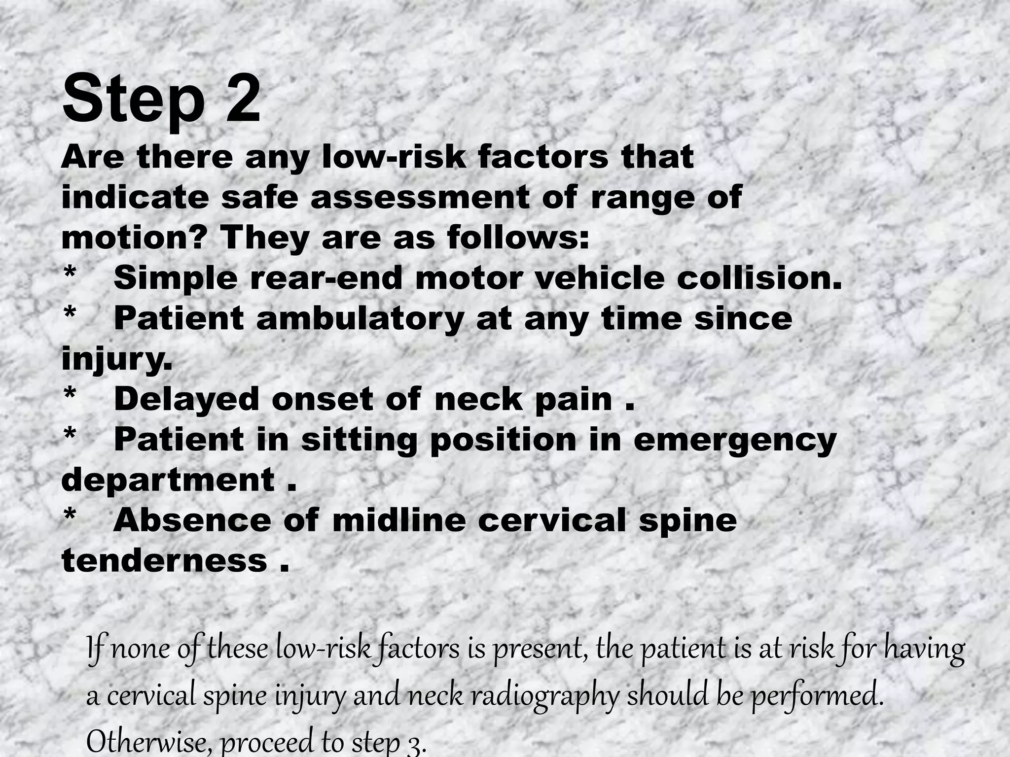 Canadian c spine rule- jabez | PPTX