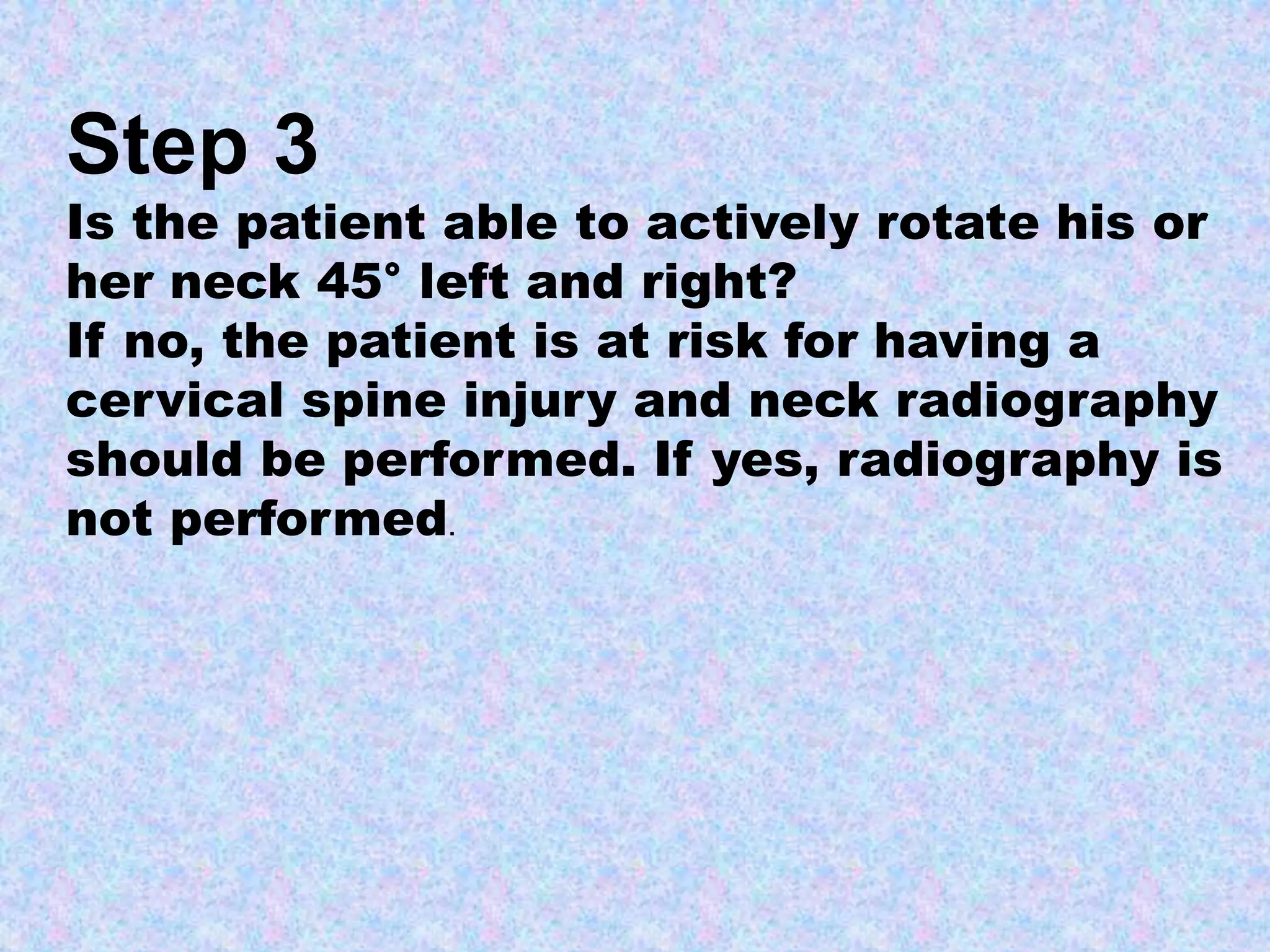 Canadian c spine rule- jabez | PPTX