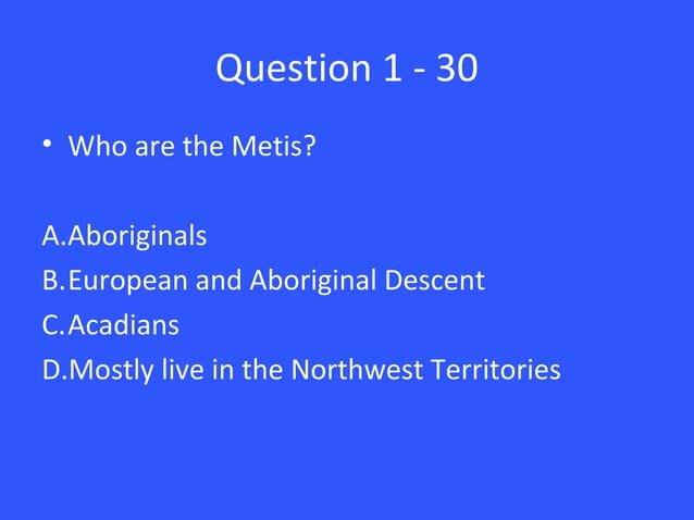 Canadian Citizenship Quiz | PPT