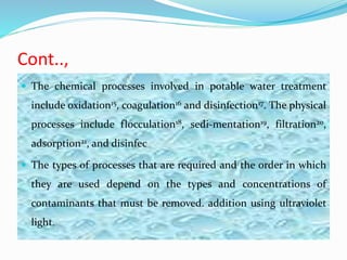 water treatment | PPTX