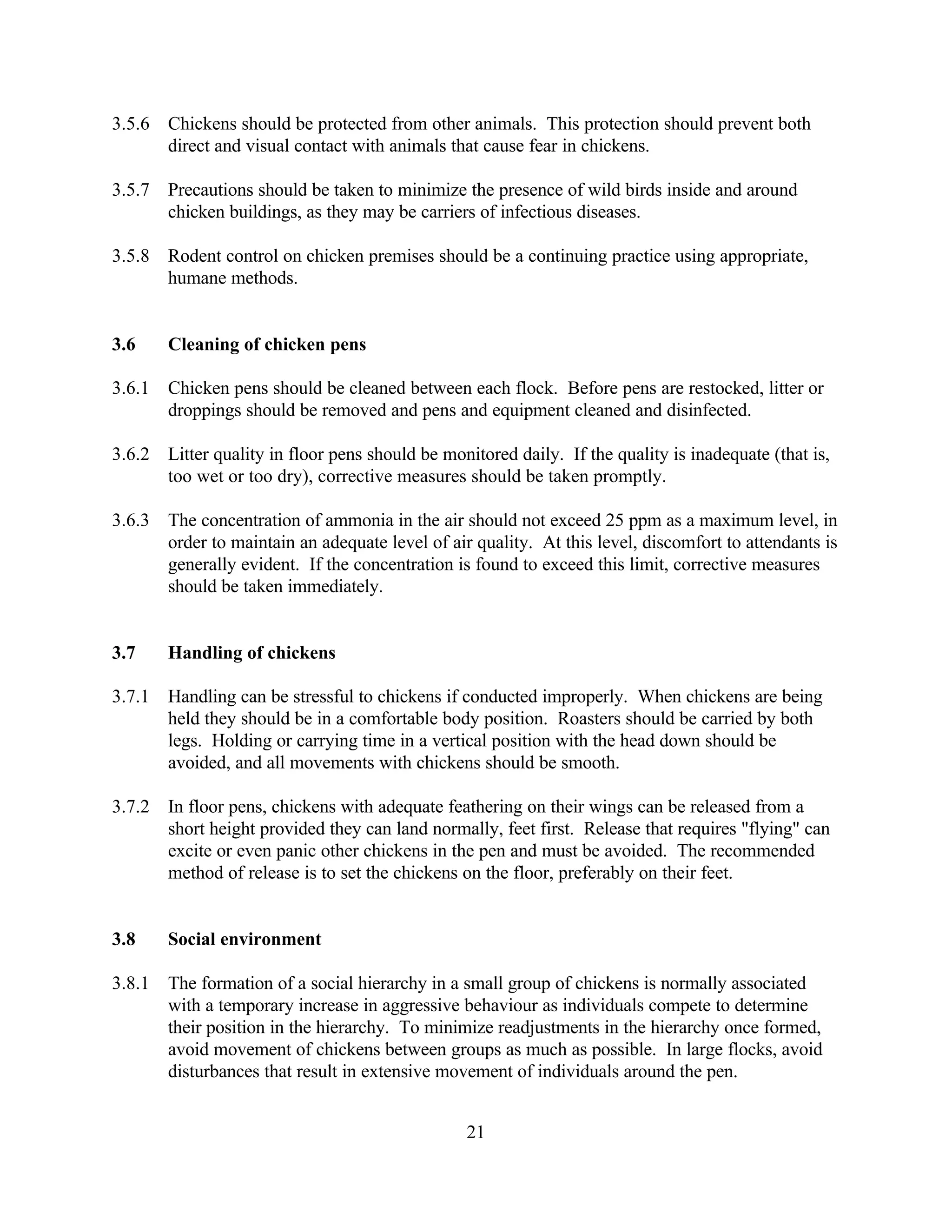Canadian code of practice for the care and handling of poultry | PDF