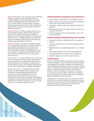 Synerion Company Profile | PDF