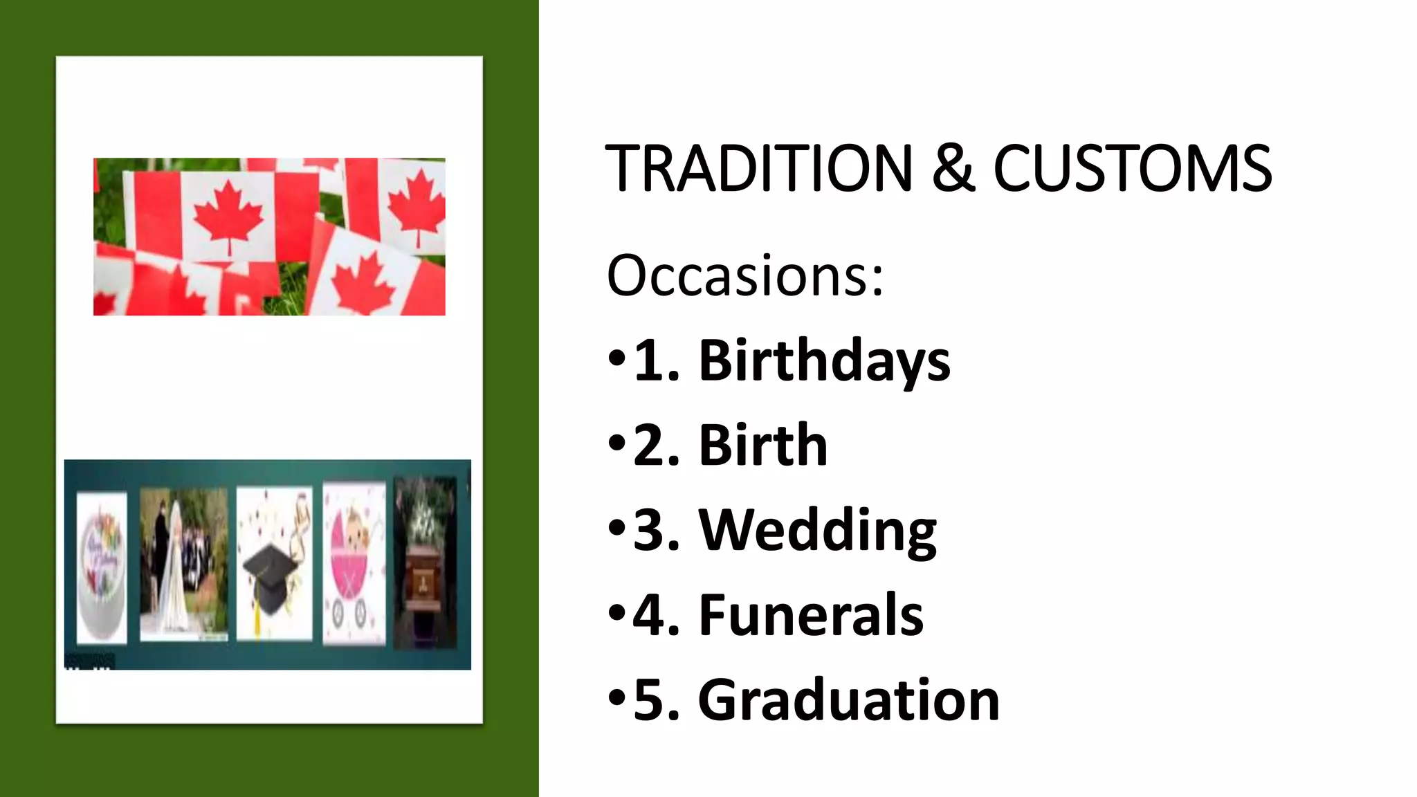 Canadian culture and traditions | PPTX