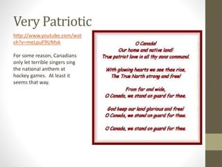 Canadian Culture | PPTX