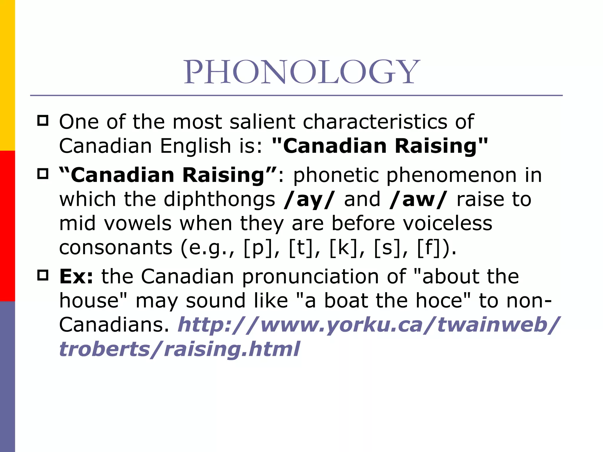 Canadian english ppp | PPT