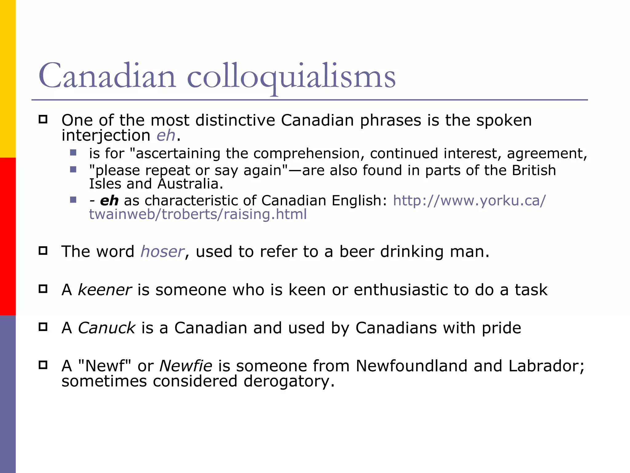 Canadian english ppp | PPT