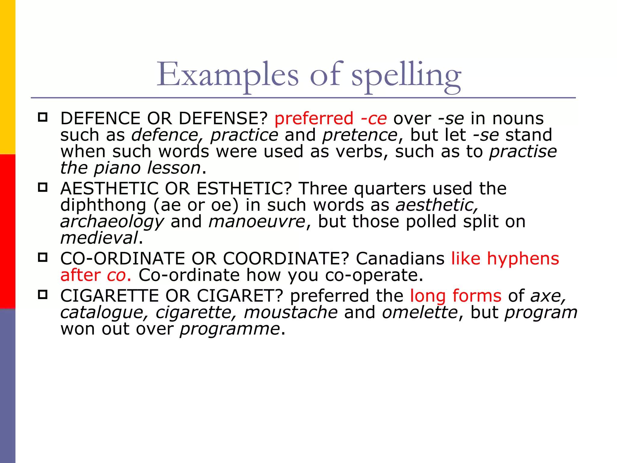 Canadian english ppp | PPT