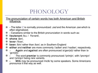 Canadian english ppp | PPT