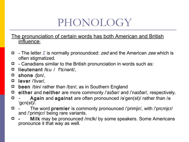 Canadian english ppp | PPT