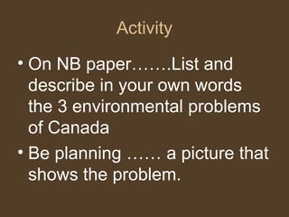 Canadian environmental | PPT