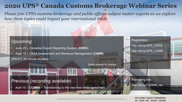 Canadian Export Reporting System (CERS) | PPT