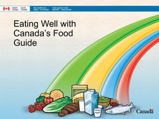 Canadian Food Guide For Kids