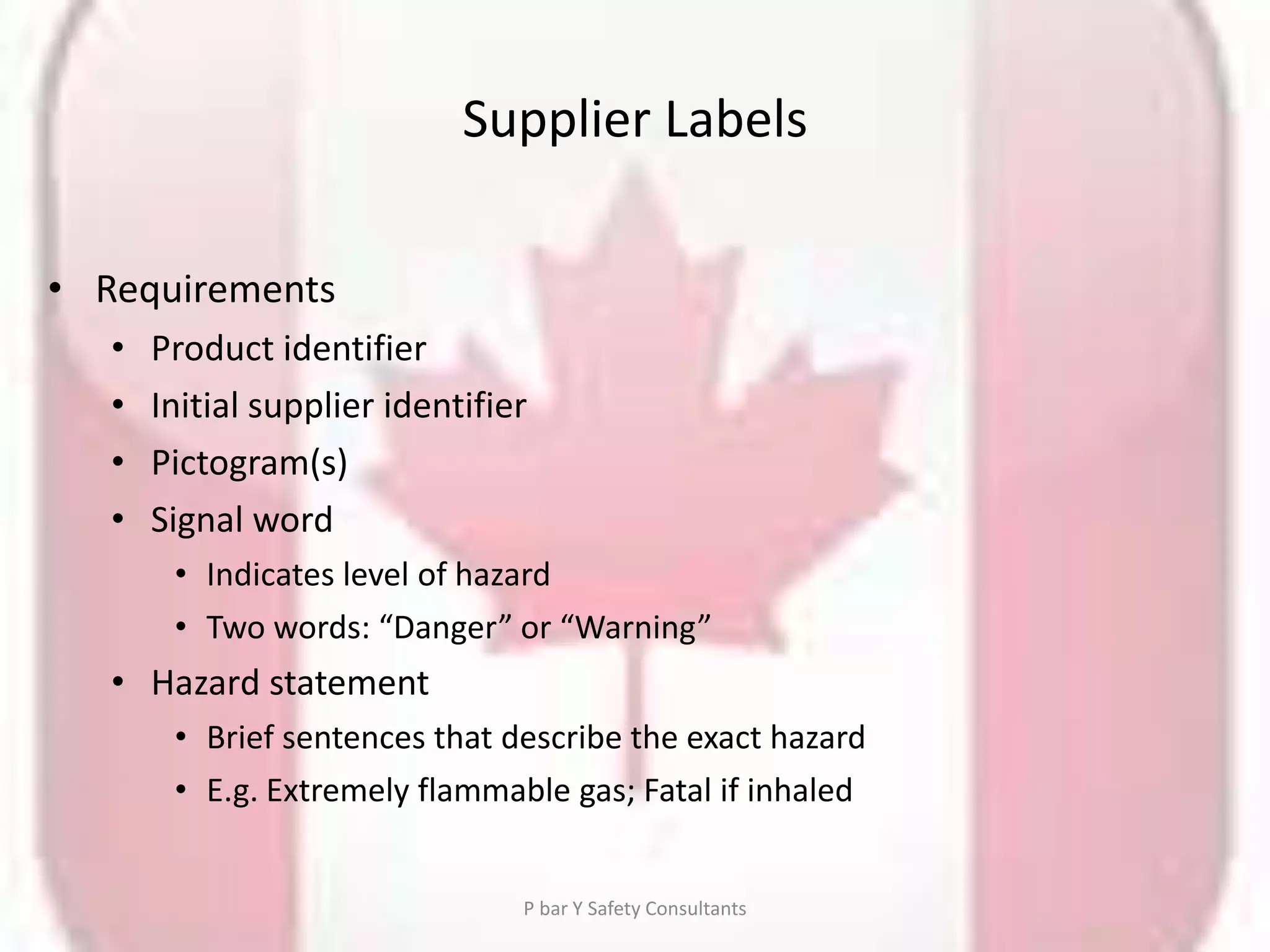 Canadian ghs at a glance | PPTX | Business and Finance