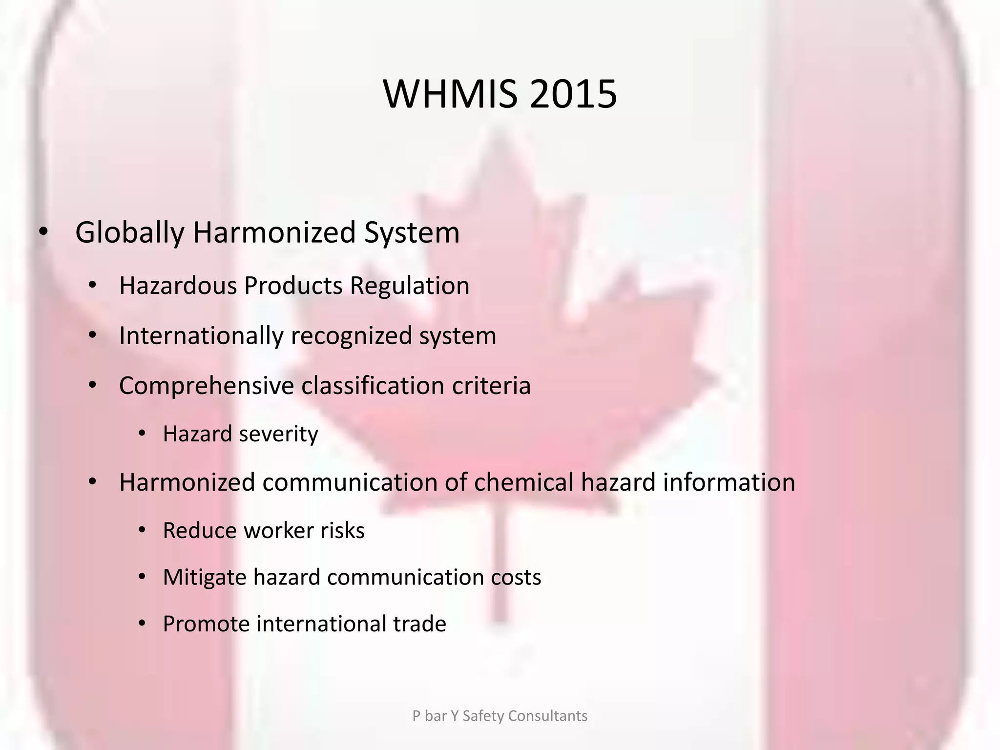 Canadian ghs at a glance | PPTX | Business and Finance