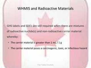 Canadian ghs at a glance | PPTX