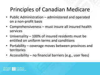 The Canadian healthcare system: May 20, 2011 | PPT