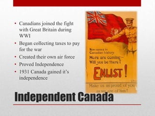 Canadian History | PPTX