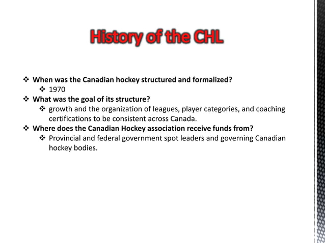 Canadian hockey league structure | PPTX | Ice Hockey | Sports