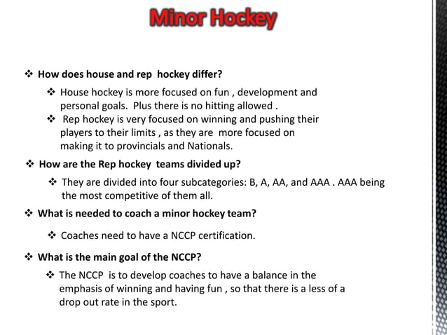 Canadian hockey league structure | PPTX | Ice Hockey | Sports