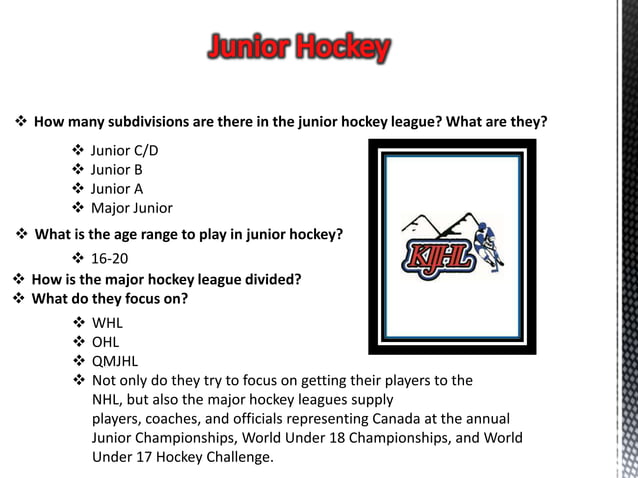 Canadian hockey league structure | PPTX | Ice Hockey | Sports