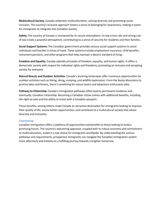 Canadian Immigration, A Comprehensive Guide to Canada's Welcoming ...
