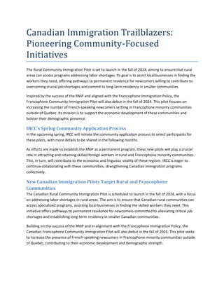 Canadian Immigration Trailblazers Pioneering Community-Focused Initiatives.docx