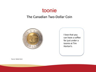 Canadianisms (Canadian Terms) - Canadian Idioms | PPTX