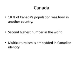 Canadian multiculturalism | PPTX