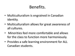 Canadian multiculturalism | PPTX