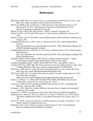 Canadian Red Cross Tainted Blood Scandal | PDF