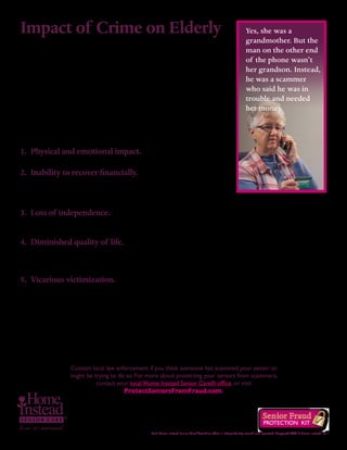 Senior Fraud Protection Kit - Canadian | PDF